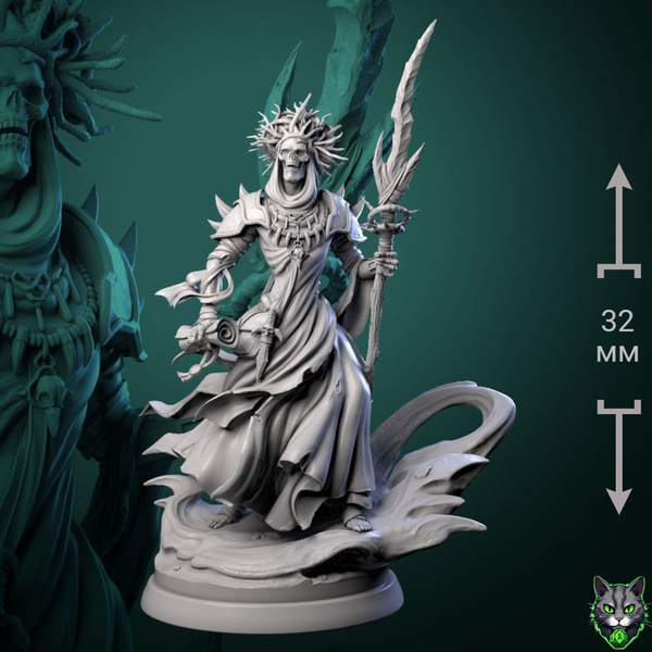 Миниатюра фигурка Высохший лич (Dry lich) для настольных игр ДнД ( DnD ...