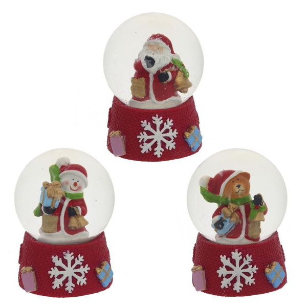 Фигурка в стеклянном шаре "Новогодние символы", D5 см, 3 вида, 1 штука ...