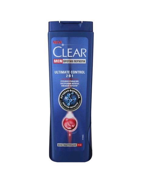 CLEAR / Men Bio Nutrium 10 - Ultimate Control 2 В 1 / Шампунь "Против ...