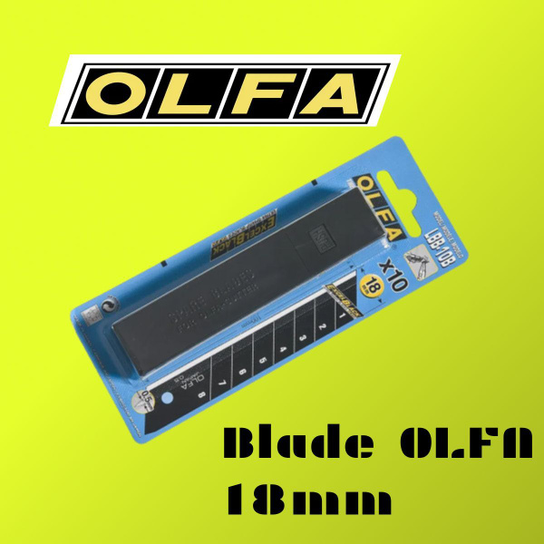 Лезвие для ножей OLFA EXCEL BLACK 18мм, 10шт купить на OZON по низкой ...