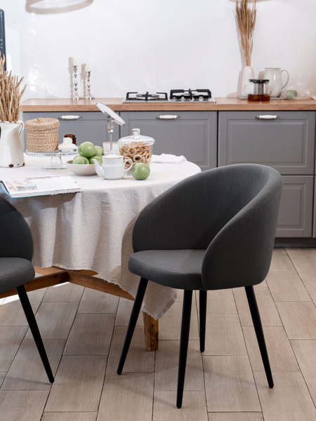 Стул кресло для кухни Prosto Home графит купить на OZON по низкой цене (1747120045)