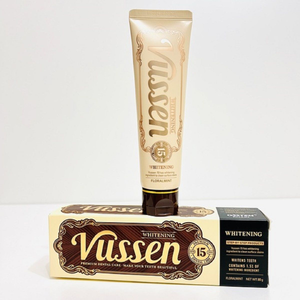 Vussen 15 Премиальная, отбеливающая зубная паста (80гр)Whitening 15 Step-by-Step купить на OZON ...