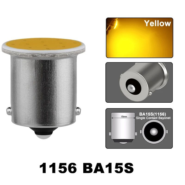 Лампа автомобильная 12 В, 10 шт. 1156 led bulb yellow купить c ...