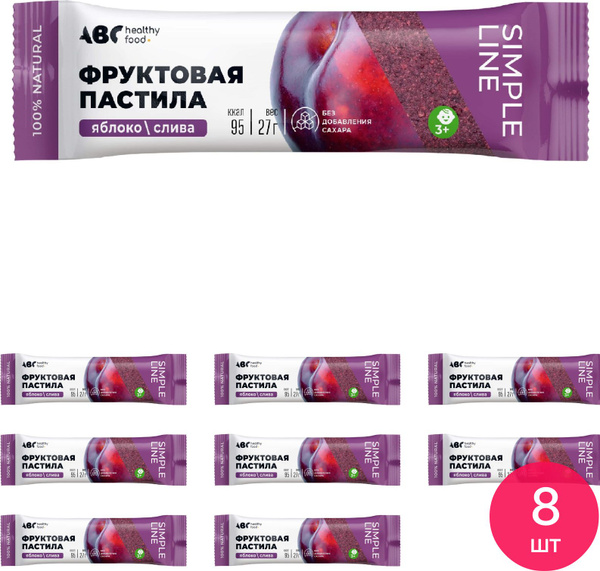 Характеристики Пастила фруктовая ABC healthy food / АВС Хелси фуд ...