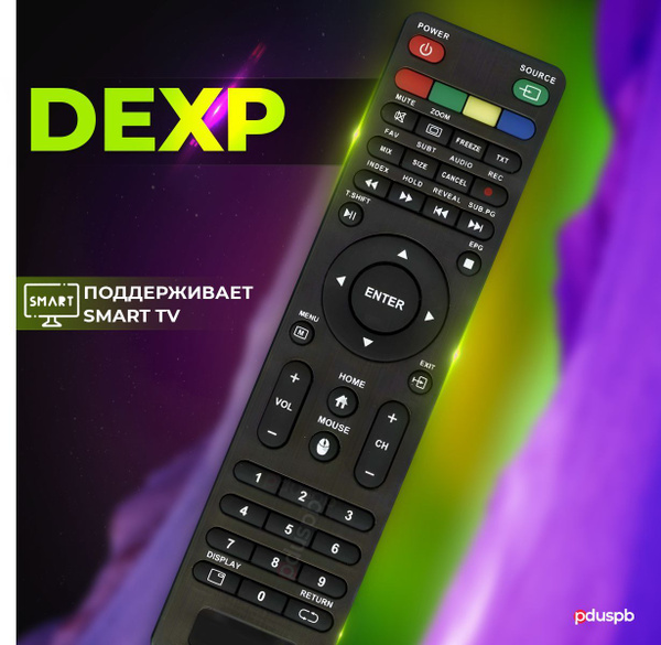 Пульт для телевизора DEXP Smart TV / пульт для телевизора дексп смарт ...