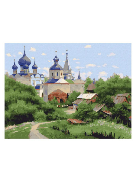 Картина по номерам 40x50 см, "В окрестностях суздаля". Kubanstar купить на OZON по низкой цене ...