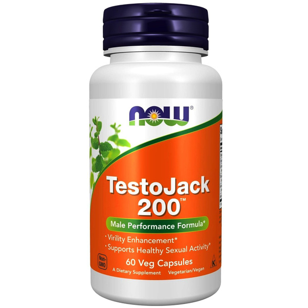 NOW TestoJack 200 60 veg caps / ТестоДжек 200 60 капсул NOW США ...
