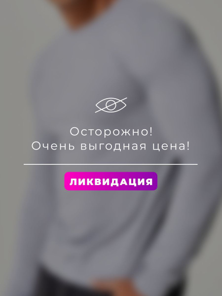 Лонгслив Мужской T Rone Menswear серый Длинный размер 46 Хлопок Бег Футбол прямой Однотонный