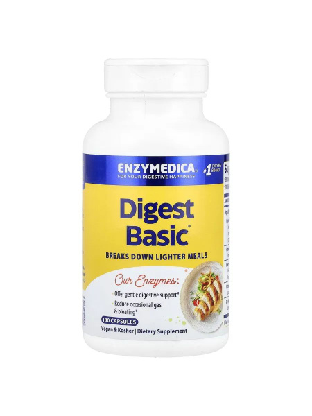 Enzymedica, Digest Basic, пищеварительрные ферменты 180 капсул купить на OZON по низкой цене ...