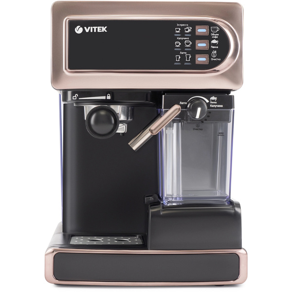 Кофеварка Vitek рожковая VT-1517 GD золотистый купить на OZON по низкой ...