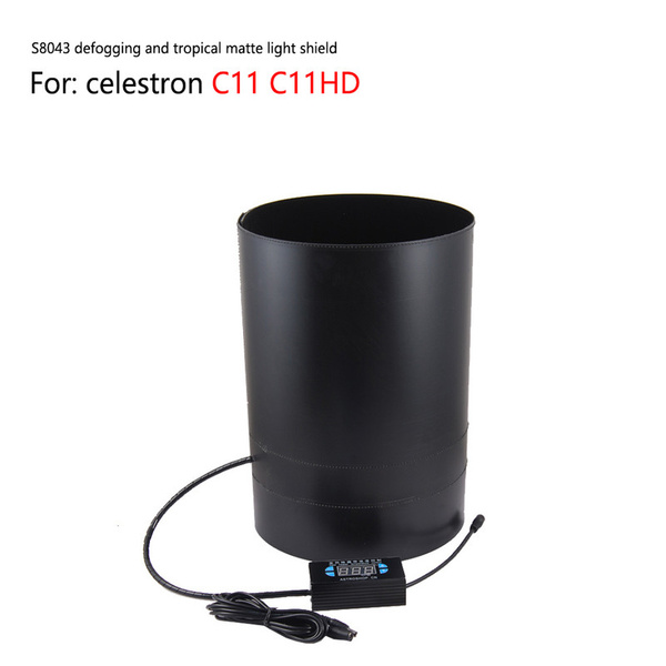 Heated dew shield with light-absorbing flocking,celestron C11 C11HD ...