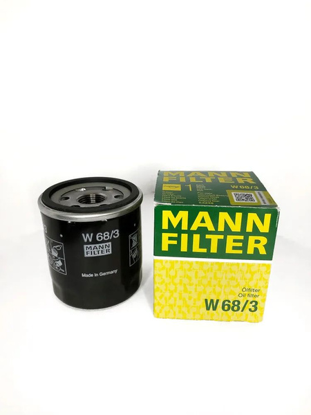 MANN FILTER Фильтр масляный арт. W68-3, 1 шт. купить на OZON по низкой цене (1800411694)