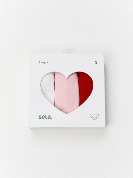 Комплект трусов Женский SELA разноцветный, размер 44 Китай Повседневный купить c доставкой на ...