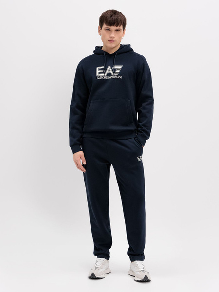 Комплект одежды Мужской EA7 Повседневный темно-синий, размер 50, 52 Хлопок, Полиэстер Камбоджа ...