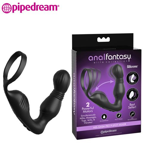 Pipedream Вибростимулятор простаты с эрекционным кольцом Ass-Gasm Pro P-Spot Milker купить на ...