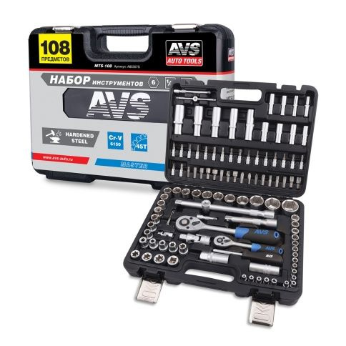 Набор инструмента 108 пр.1/2" 1/4" 6 гр.MASTER AVS MTS-108 купить на OZON по низкой цене ...