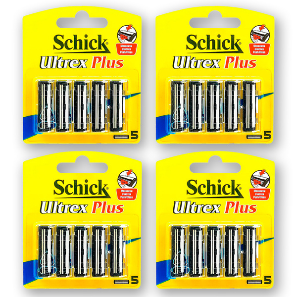 Schick Ultrex Plus сменные кассеты 20 шт. купить на OZON по низкой цене ...