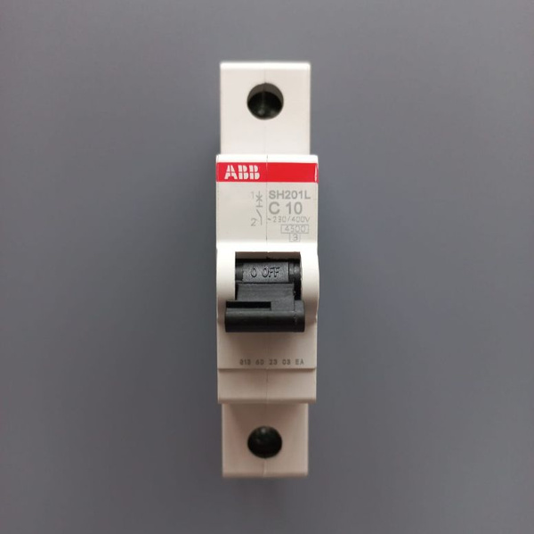 Автоматический выключатель ABB SH201L C10 / 1Р 10А тип С 1 шт. купить ...