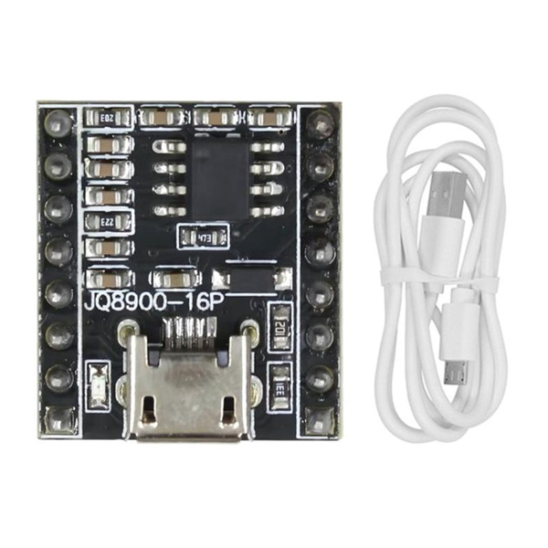 Модуль голосового вещания JQ8900 плата последовательного усилителя мощности-модуль 16P с кабелем ...