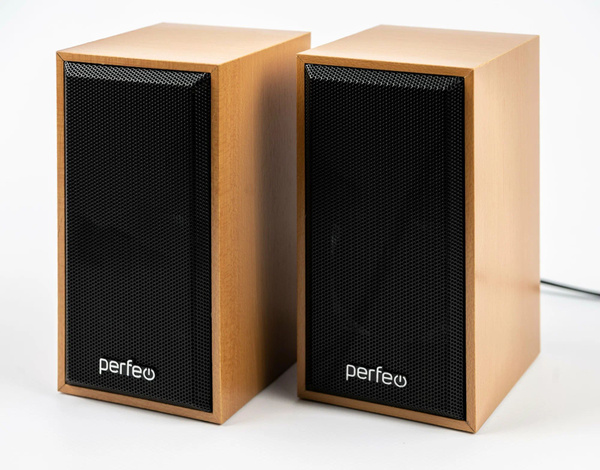 Компьютерная акустика 2.0 PERFEO PF-84-WD CABINET 2х3Вт USB бук дерево купить на OZON по низкой ...