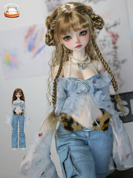 BwithU Kikyou Bjd 1/4 - Новинка! Весенняя блузка с открытыми плечами, komplet аксессуаров и ...