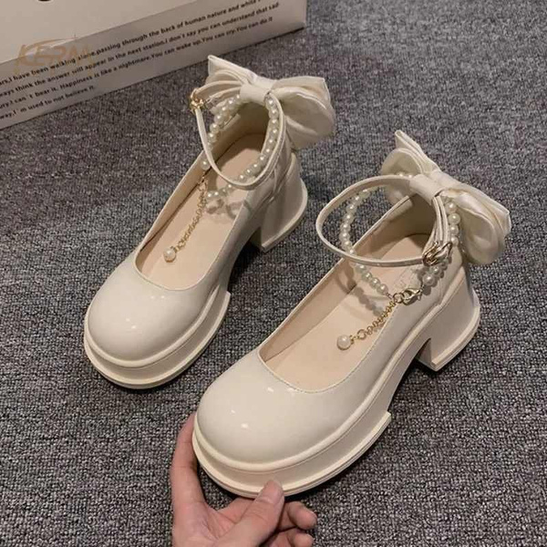 Туфли Женский KERNA Искусственная кожа, размер 38 Каблук + платформа Пряжка Круглый нос купить c ...