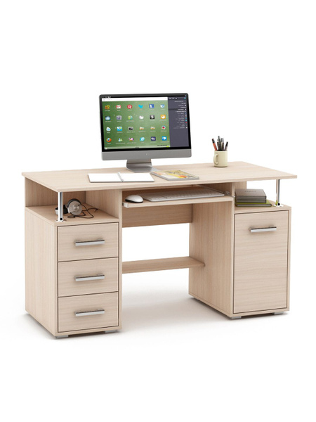 Компьютерный стол FKM КС Амбер 4К, 7К, 12К, 130х60х75 см купить c ...