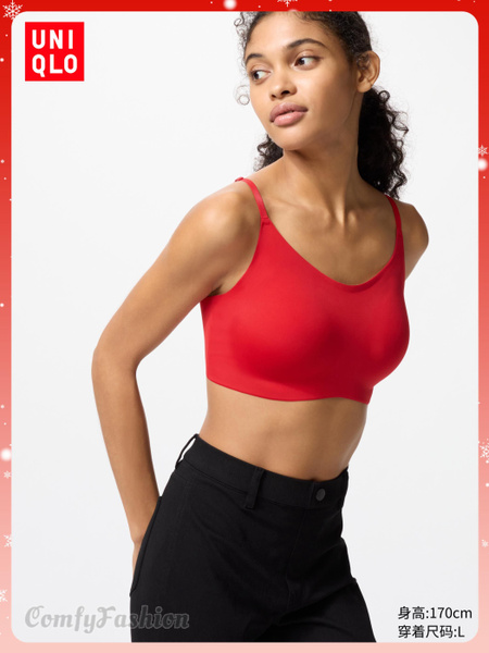 Бюстгальтер Женский Uniqlo, размер 70E, 75C кораллово-красный Повседневный купить c доставкой на ...