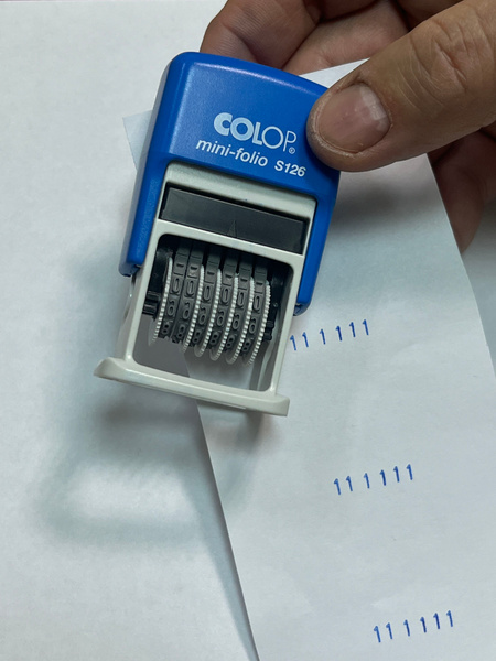 Нумератор colop mini-folio S126, высота шрифта 3,8мм купить на OZON по ...