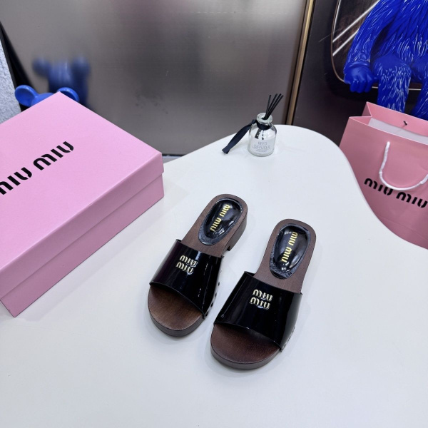 Тапочки Женский Мужской Miu Miu размер 40 черный На любой сезон купить C доставкой на Ozon по