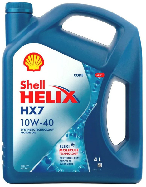 Масло моторное Shell HELIX 10W-40 Синтетическое 3.99 л 550070333T124 ...