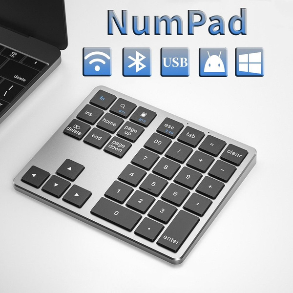 milochic Игровая клавиатура беспроводная Цифровая клавиатура, совместимая с Bluetooth ...