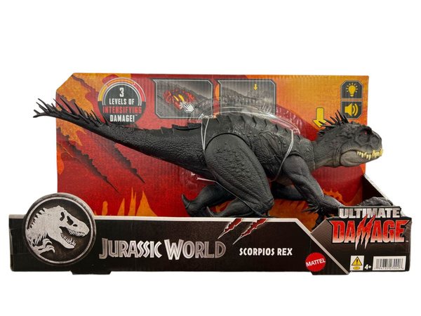Фигурка динозавра Mattel Jurassic World Ultimate Damage Scorpios Rex ...