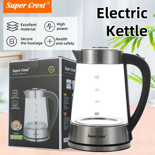 SUPER CREST Электрический чайник SCT-4012, серебристый купить на OZON ...