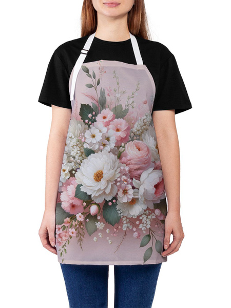 Фартук кухонный тканевый "Бутоны на фоне" 65х65х28 см, JoyArty купить на OZON по низкой цене ...
