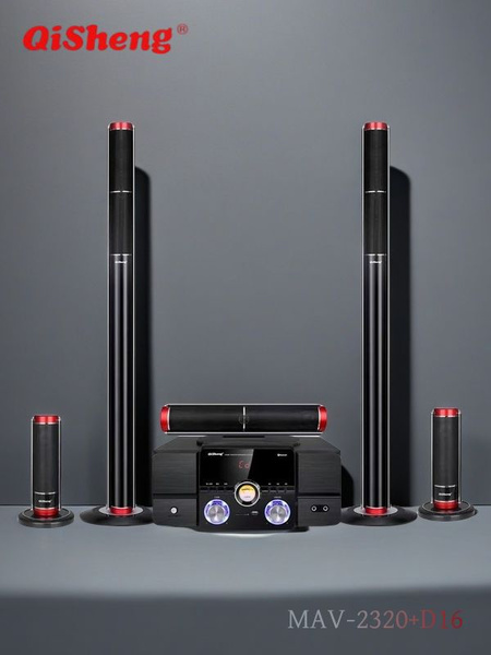 Qisheng Музыкальная комбинация домашнего кинотеатра 5.1, высокая мощность 1000 Вт, ресурс ...