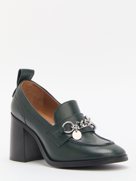 Туфли Женский Tendance Натуральная кожа размер 37 Толстый каблук T узкая Франция купить C