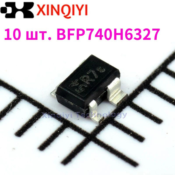 10 шт. BFP740H6327 Sot-343-4 Npn Ток: 45Ma Напряжение сопротивление: 4В ...