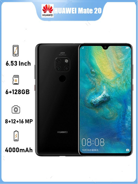 Смартфон HUAWEI mate20 128 ГБ 6 ГБ Черный 2 SIM купить c доставкой на OZON по низкой цене ...