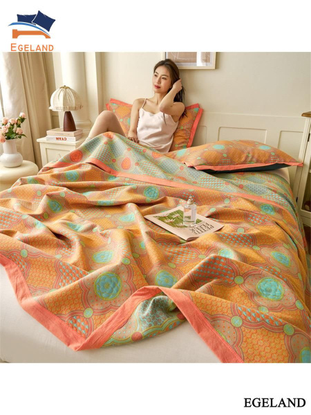 E GELAND Плед Плед , Хлопок, 250 см х 240 см купить на OZON по низкой ...