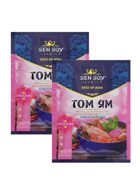 Sen Soy соус Premium "Том Ям. Основа для приготовления", 80 гр, пакет (х2шт) купить на OZON по ...