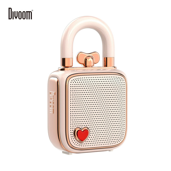 Divoom LoveLock Портативный динамик Bluetooth, Мини Милый Ретро Стильный дизайн, звуковая ...