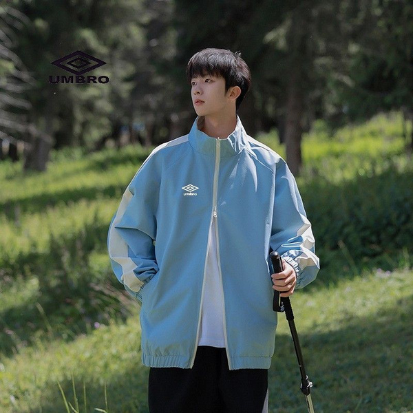 Ветровка Мужской, Женский UMBRO молочно-голубой Полиэстер, размер 46, 48 На любой сезон ...