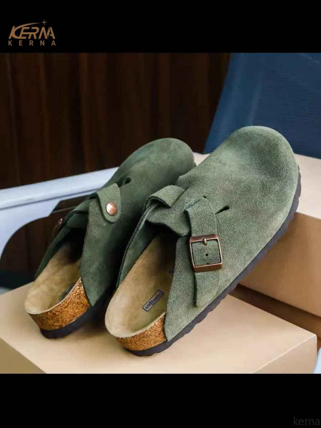 Сабо Мужской, Женский KERNA Абразив 3, размер 35 Заклёпки Без каблука Вышивка, Перья Франция Нет ...