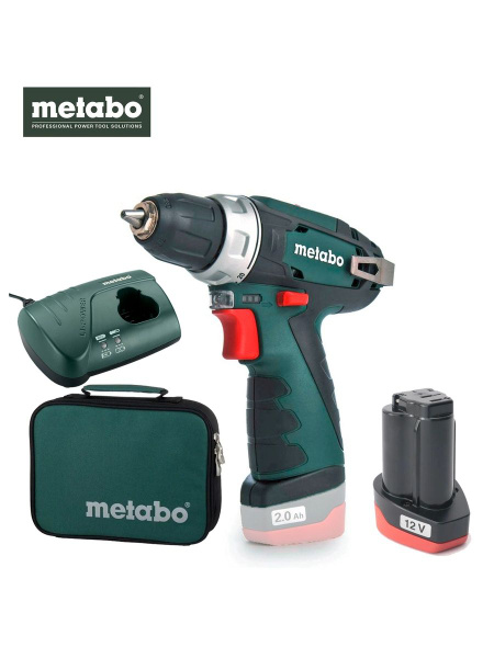 Шуруповерт Аккумуляторный Metabo PowerMaxx BS+ LC 40, Дрель-шуруповерт ...