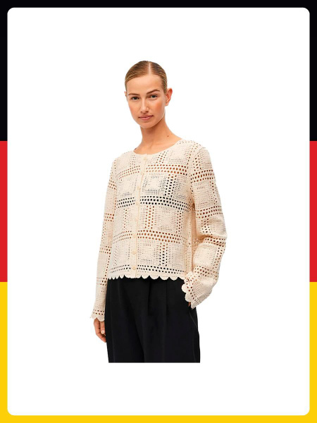 Свитер Женский OBJECT бежевый, размер 48, 50 Не указана дышащий материал купить c доставкой на ...