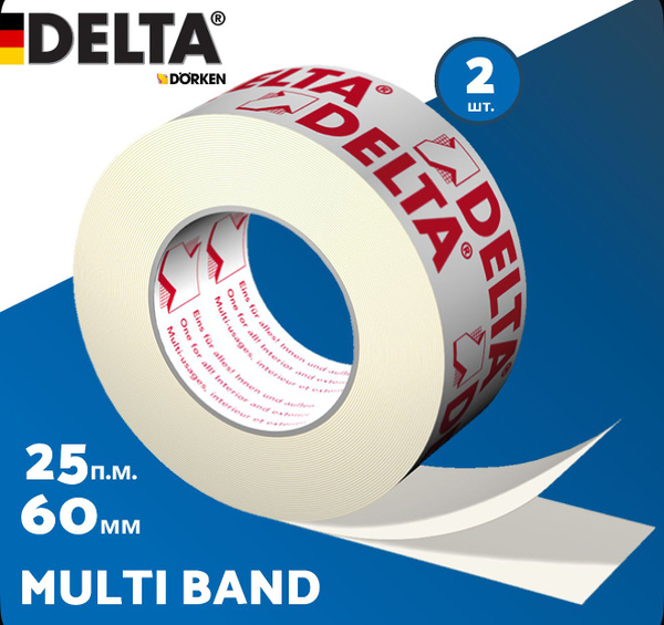 Delta Multi Band монтажная лента 60мм х 25м (2шт), скотч монтажный ...