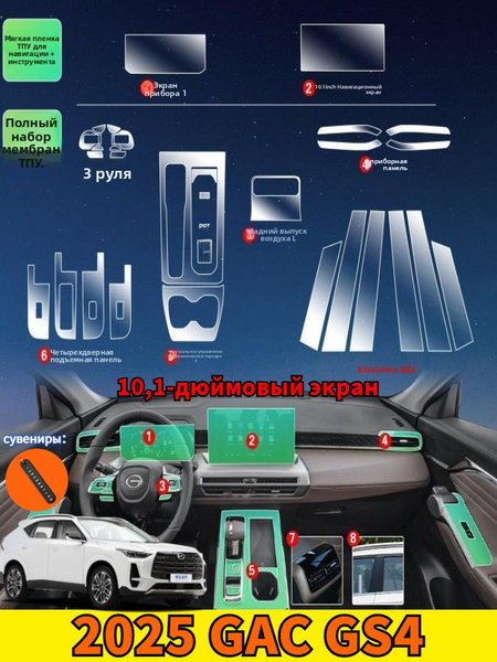 2025 GAC GS4 Защитная пленка TPU для салонов автомобилей,gac gs4 Автозапчасти купить c доставкой ...