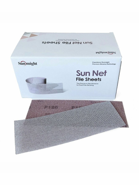 Sunmight шлифовальные полоски SUN NET 115х230мм на липучке, P80, 5шт ...
