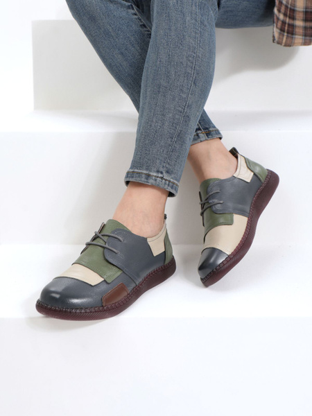 Туфли Женский Covani Натуральная кожа, размер 37 Без каблука 8 слиперы Танцы Россия Шнурки ...